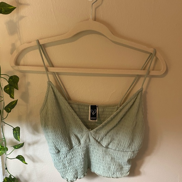 Windsor | Tops | Faded Mint Crop Top | Poshmark